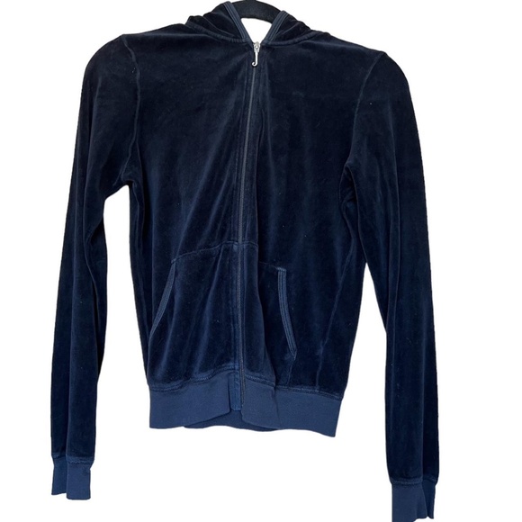 Juicy Couture | Jackets & Coats | Vintage Juicy Couture Black Velour ...